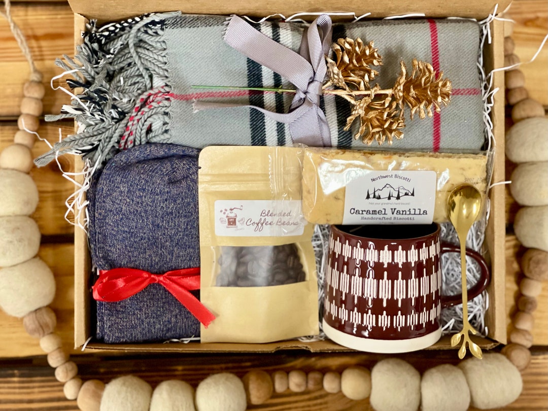 Cozy Winter Gift Box, Christmas Gift Basket, Holiday Gift, Thinking of ...