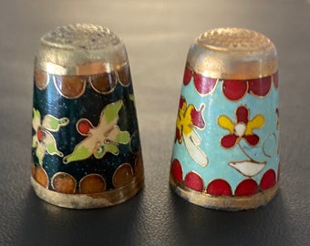 Cloisonné Thimbles - Etsy