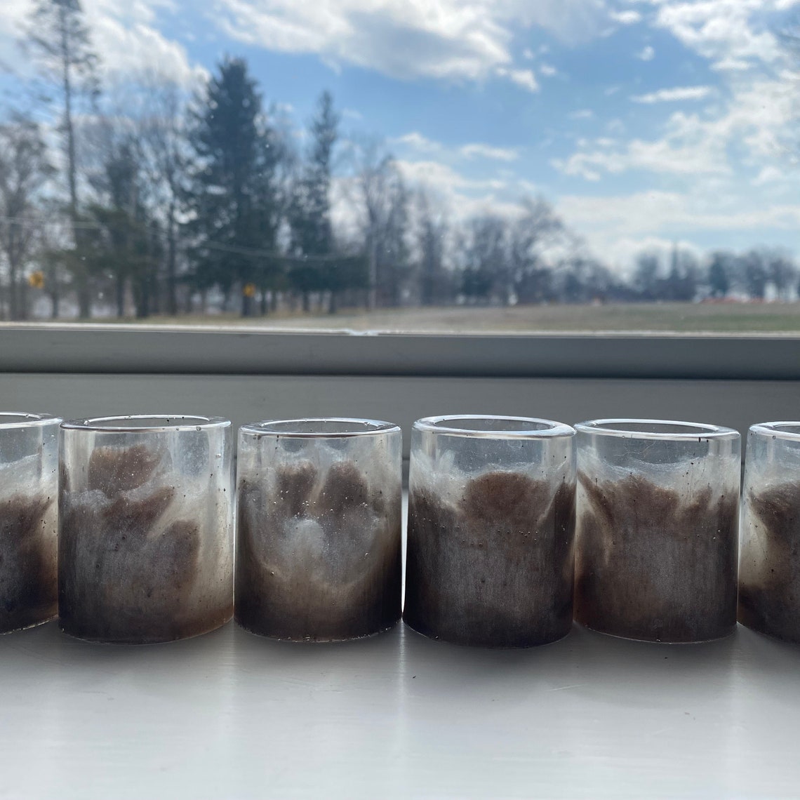 Smokey Resin Shot Glass Single Shot Glass Color Customizable - Etsy