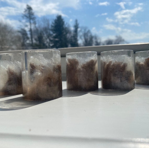 Smokey Resin Shot Glass Color Customizable Single Shot Glass Kitchen ...