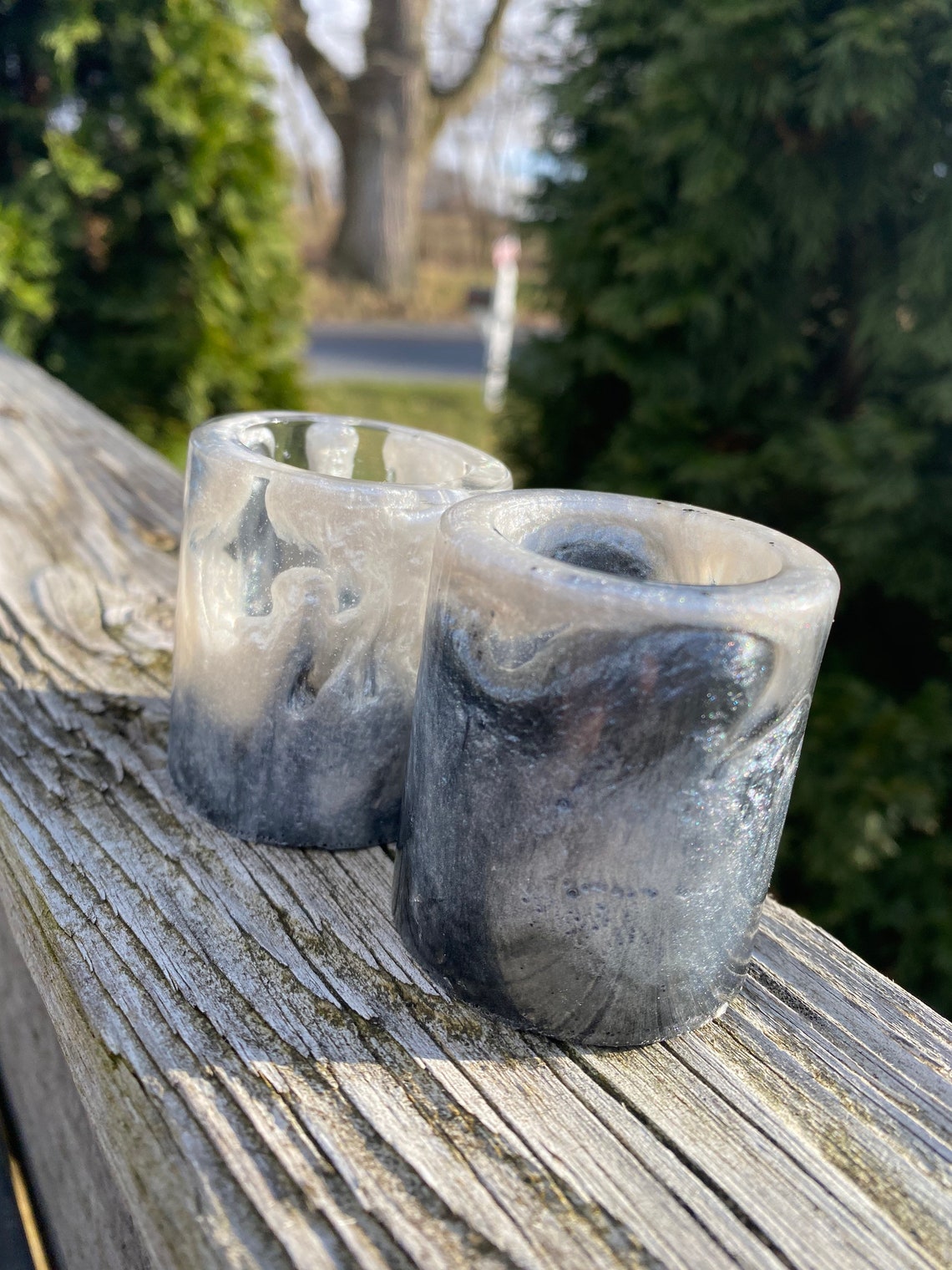 Smokey Resin Shot Glass Single Shot Glass Color Customizable - Etsy