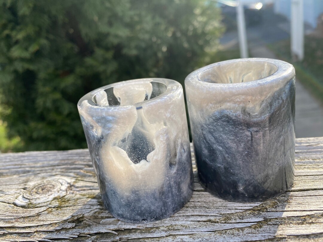 Smokey Resin Shot Glass Single Shot Glass Color Customizable - Etsy