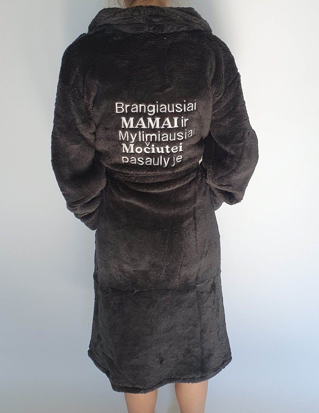 Personalized Embroidered Bathrobe Women With Your Name, Text, Initials ...