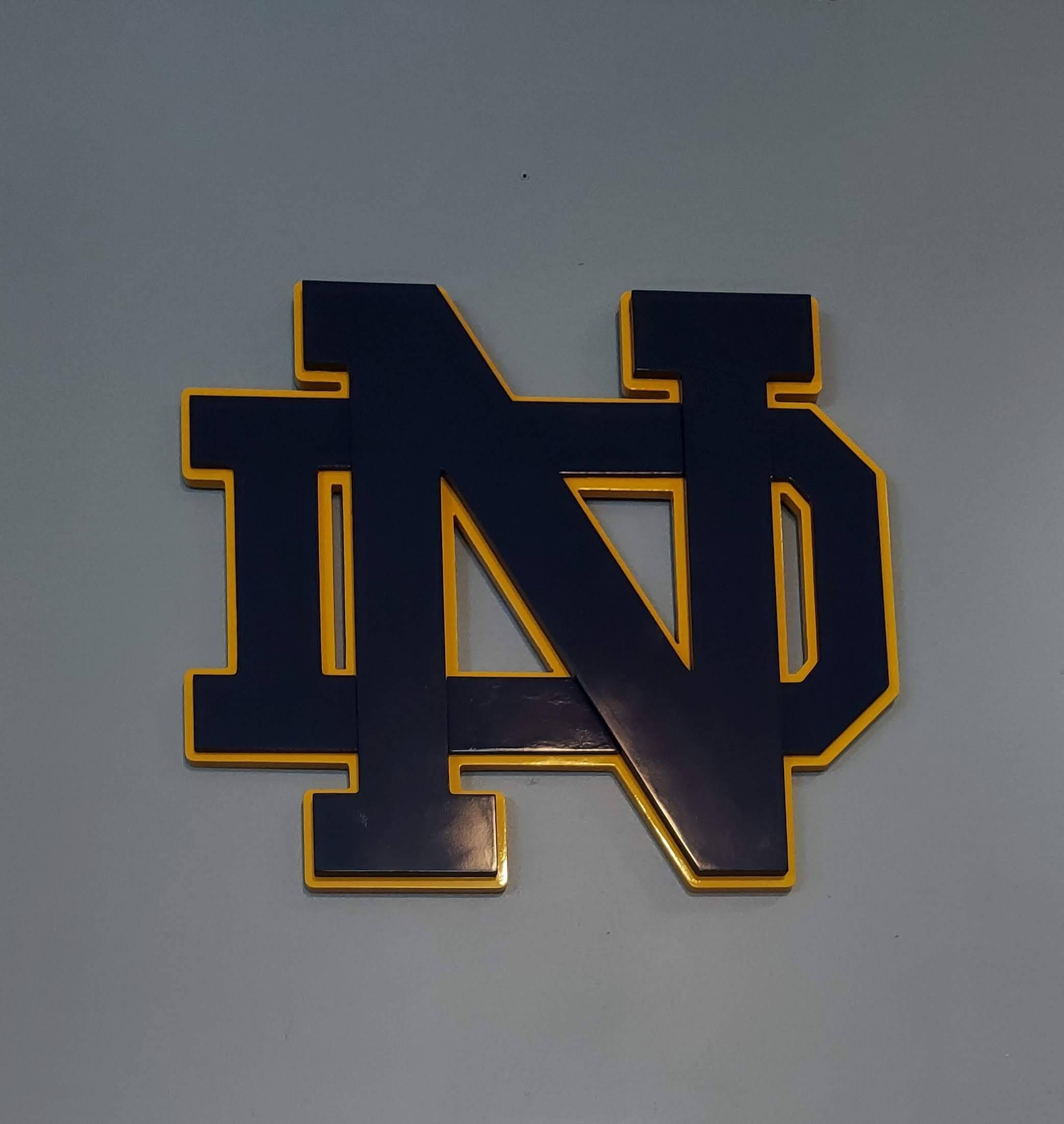 Add Depth to Your Decor With Our Notre Dame 3D Wooden Sign. Fighting ...