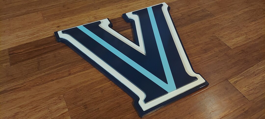 3D Villanova University Wooden Sign- Wildcats Basketball. Villanova ...