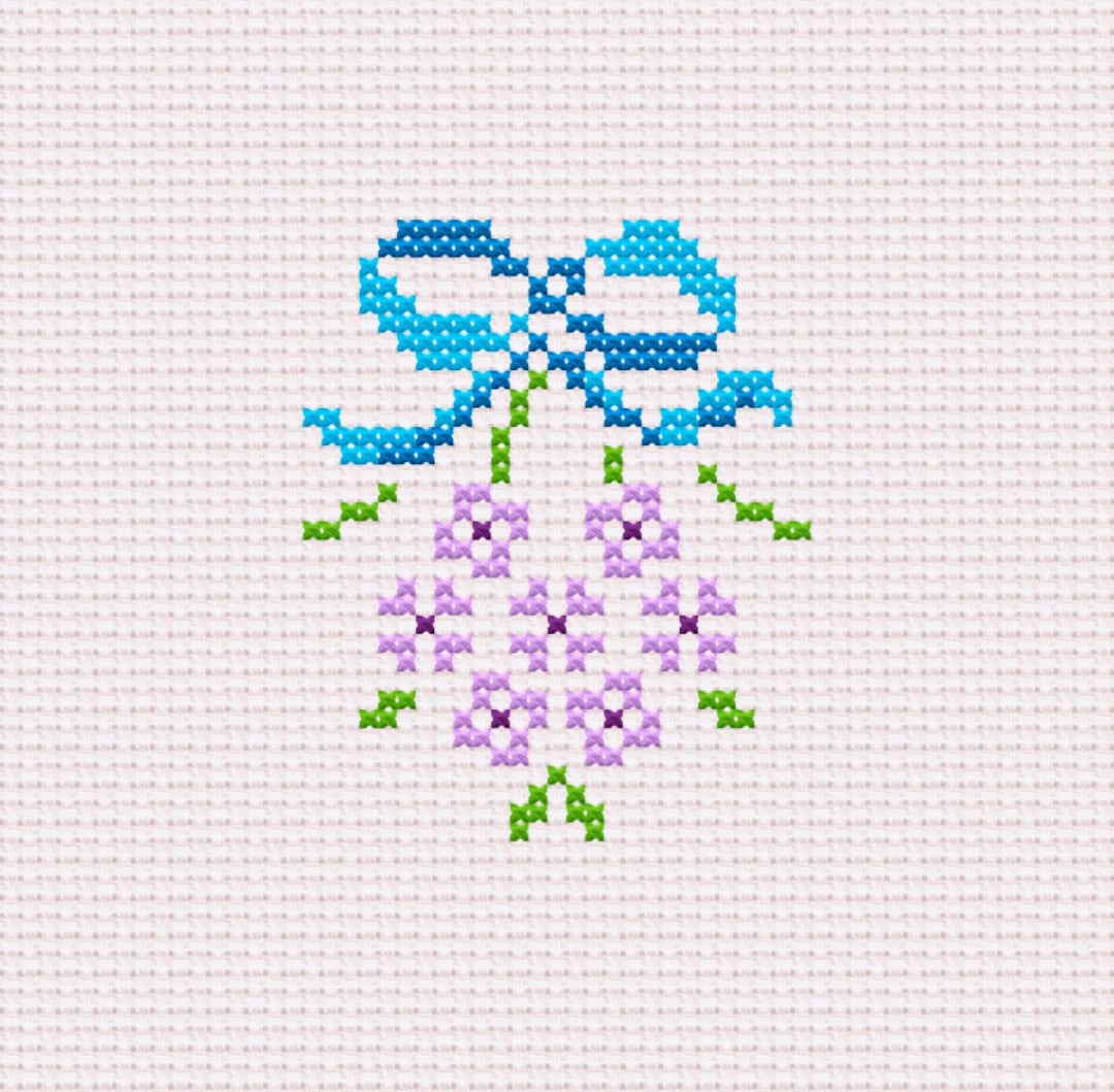 Small Flower Cross Stitch Pattern PDF - Etsy