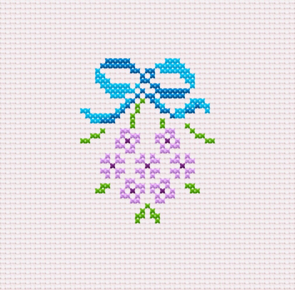 Small Flower Cross Stitch Pattern PDF - Etsy