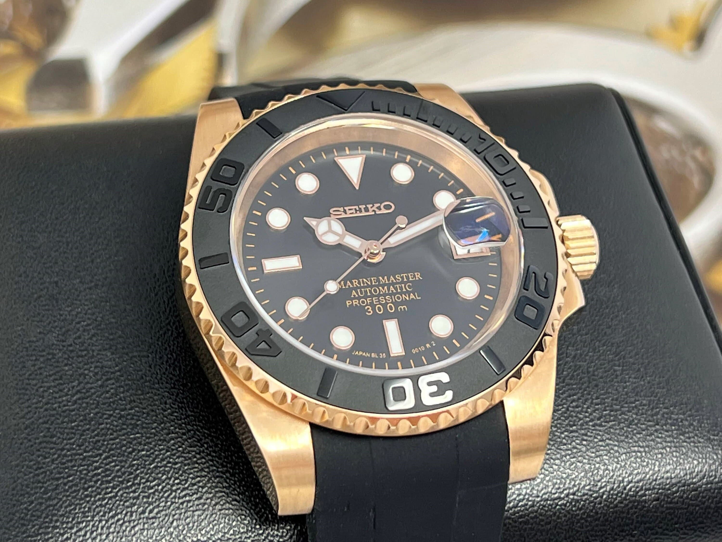 Seiko Yachtmaster 2023 Rose Gold Men's Watch Dive - Etsy