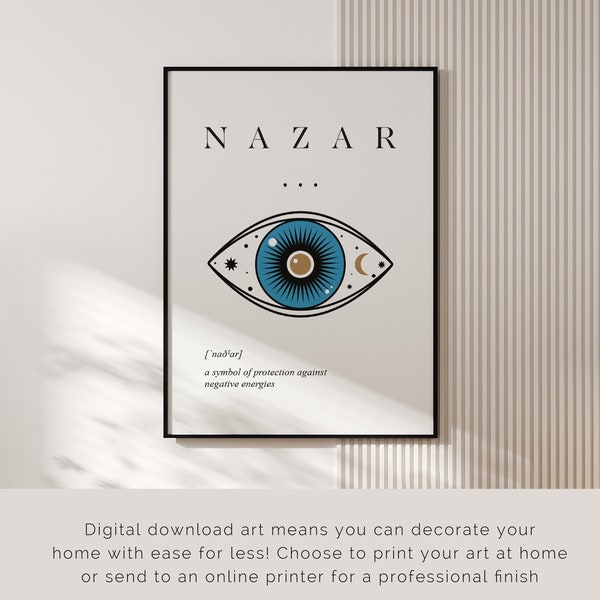 Evil Eye Print - Etsy