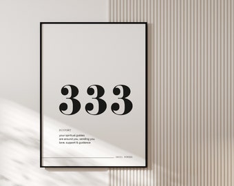 333 Digital Poster - Etsy