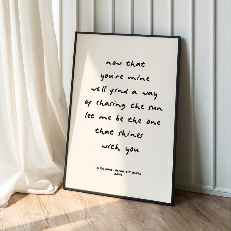 90s Music Lyrics Decor - Etsy UK