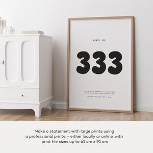 333 Angel Number Print Wall Art • Minimal Funky Bubble Poster Digital ...