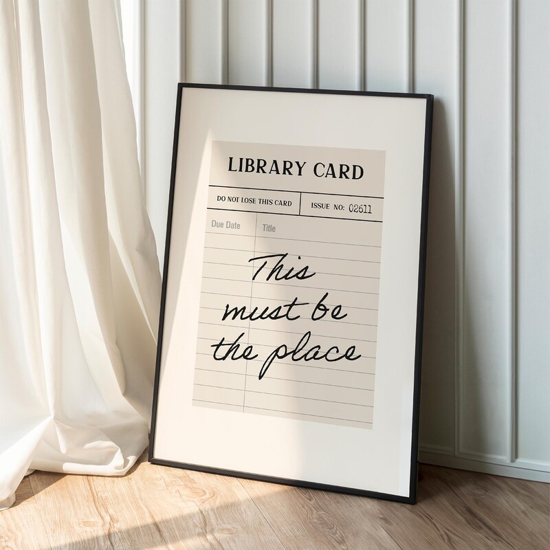 Library Card Place Cards - Etsy