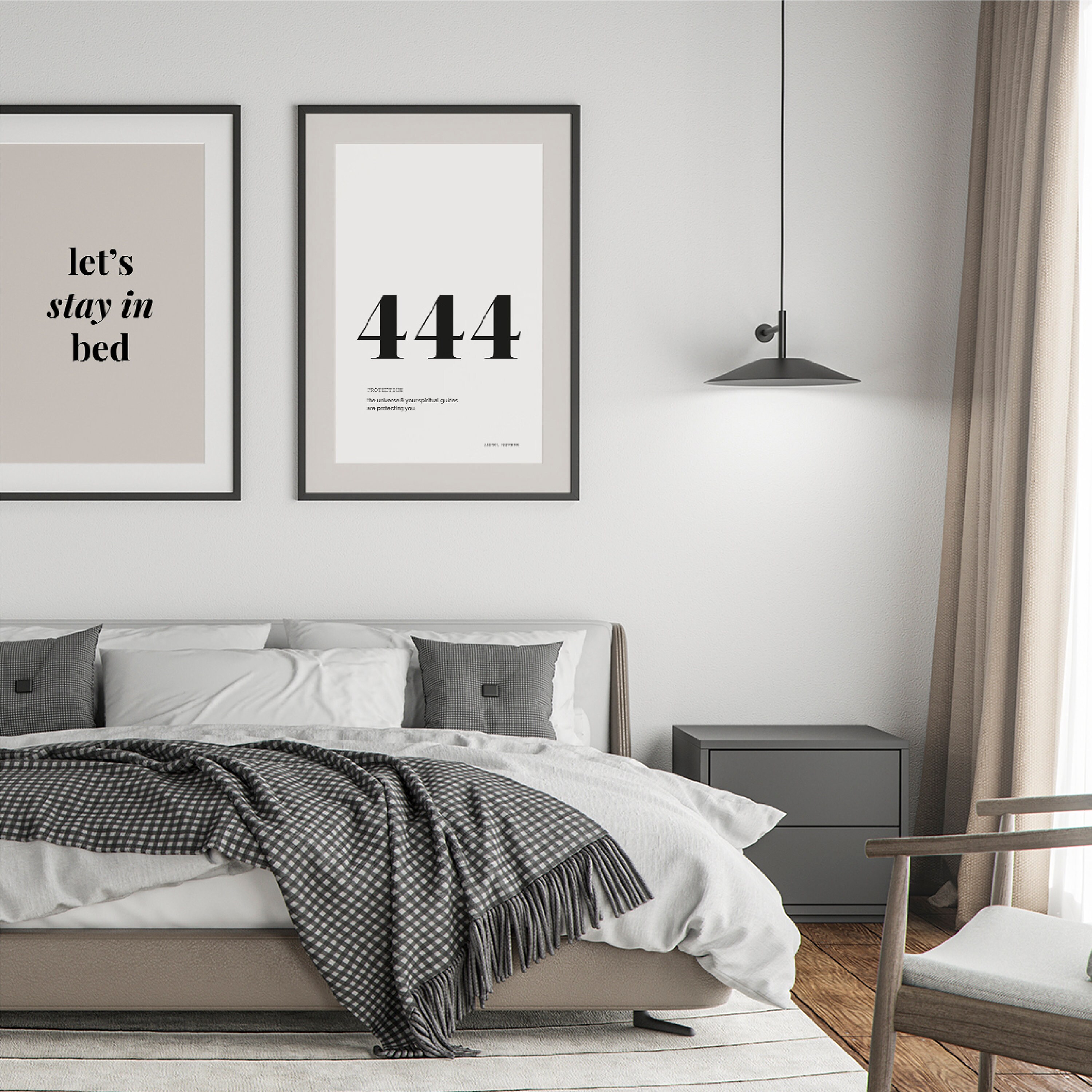 444 Angel Number Instant Printable Wall Art Print Digital - Etsy Canada