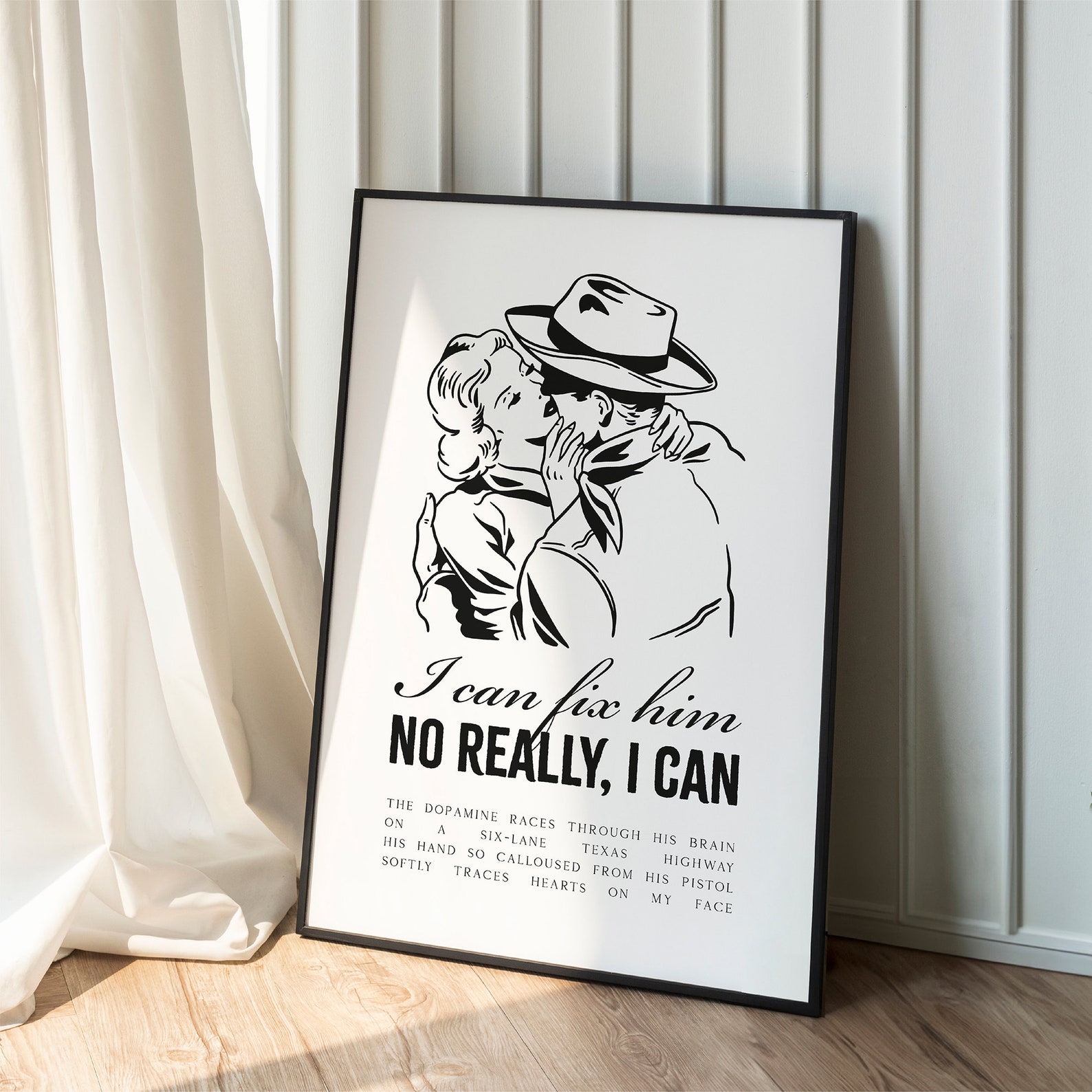 I Can Fix Him No Really I Can Print TTPD Taylor Swiftie Lyrics Poster ...