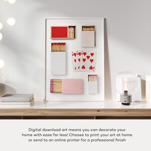 Matchbox Print • Blank Template Poster, Valentine Galentine Anniversary ...