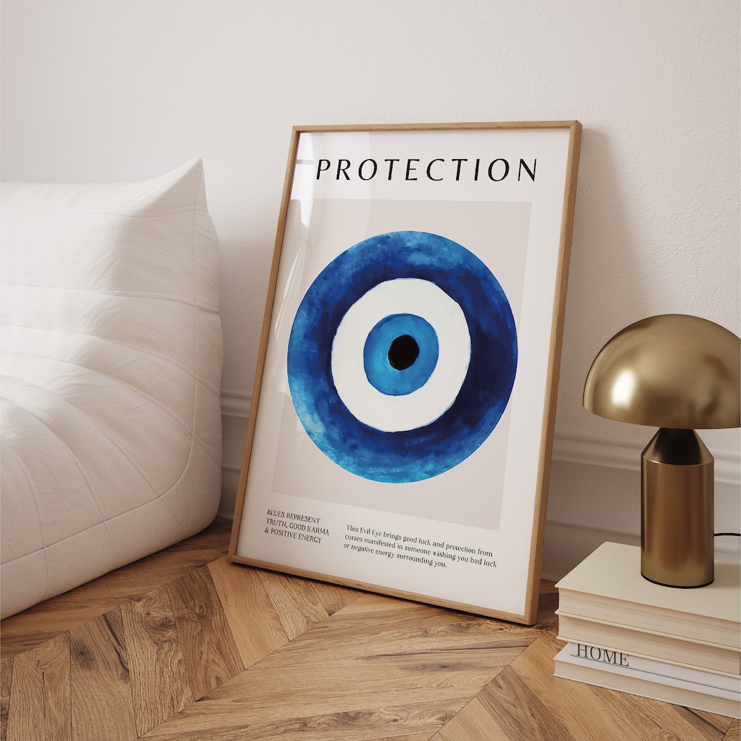 Evil Eye Print • Protection Wall Art Print, A1 A2 A3 A4 A5, Matisse ...