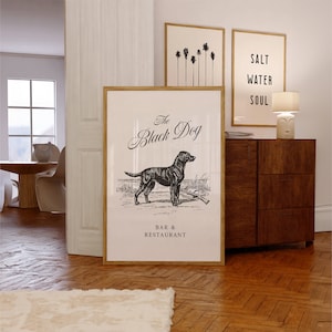 The Black Dog Bar Print • TTPD Lyric Wall Art, A5 A4 A3 A2 A1, Vintage ...