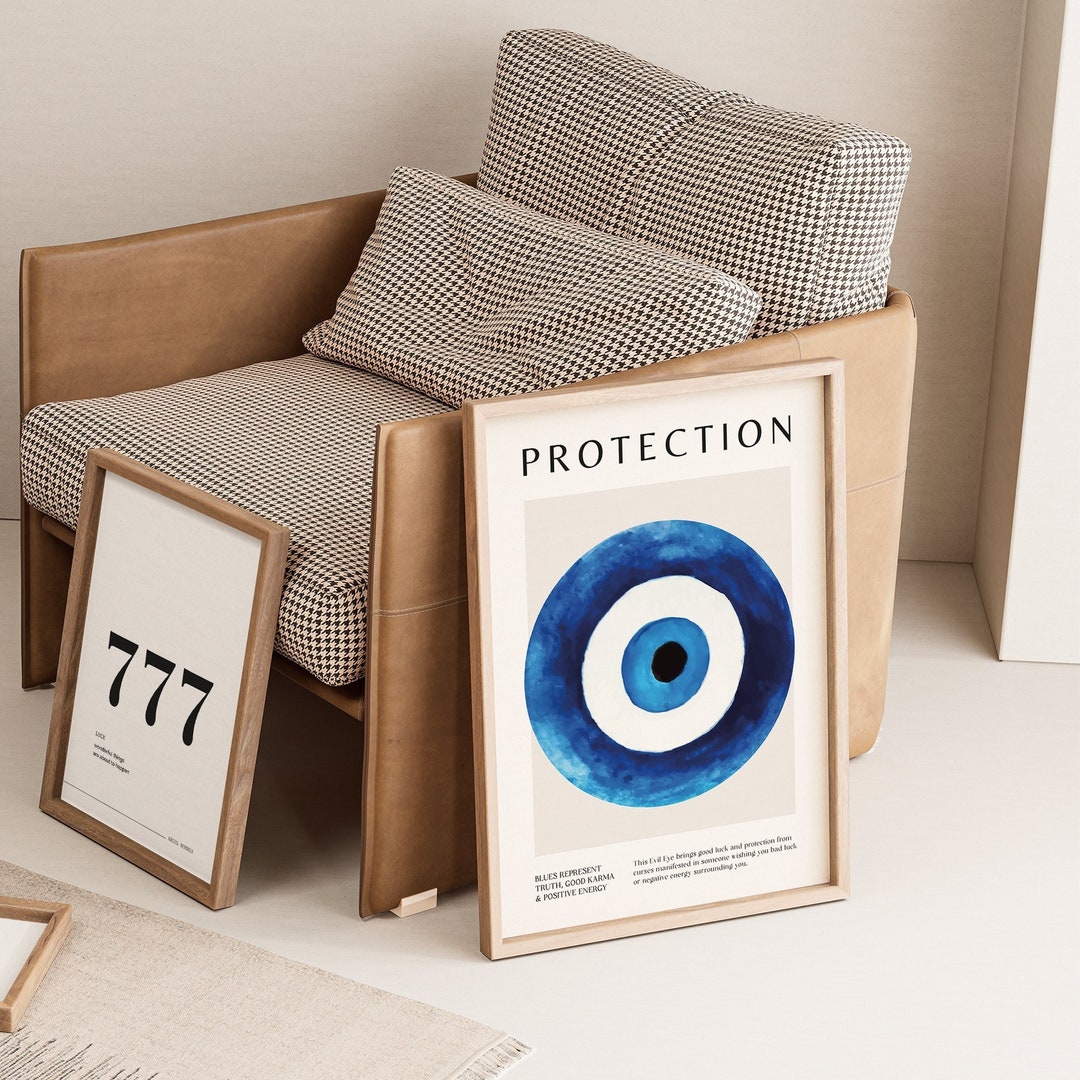 Evil Eye Print Protection Wall Art Printable Instant Digital Download ...