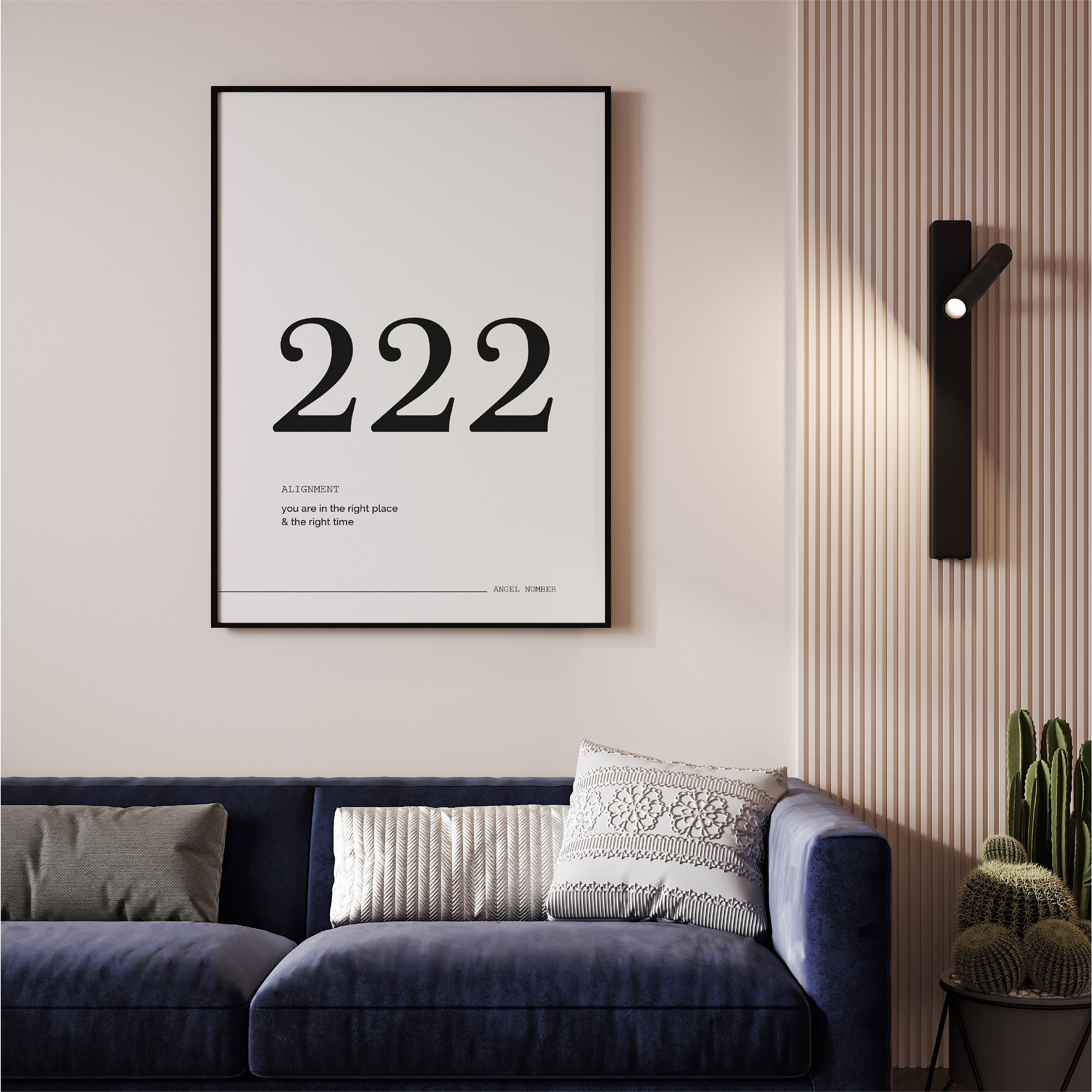 222 Angel Number Instant Printable Wall Art Print Digital - Etsy