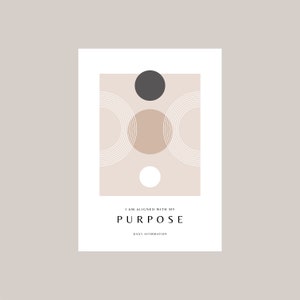 Affirmation Poster Gallery Wall Art Print Download Success Abstract ...