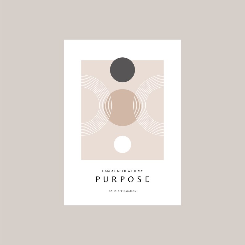 Affirmation Poster Gallery Wall Art Print Download Success Abstract ...