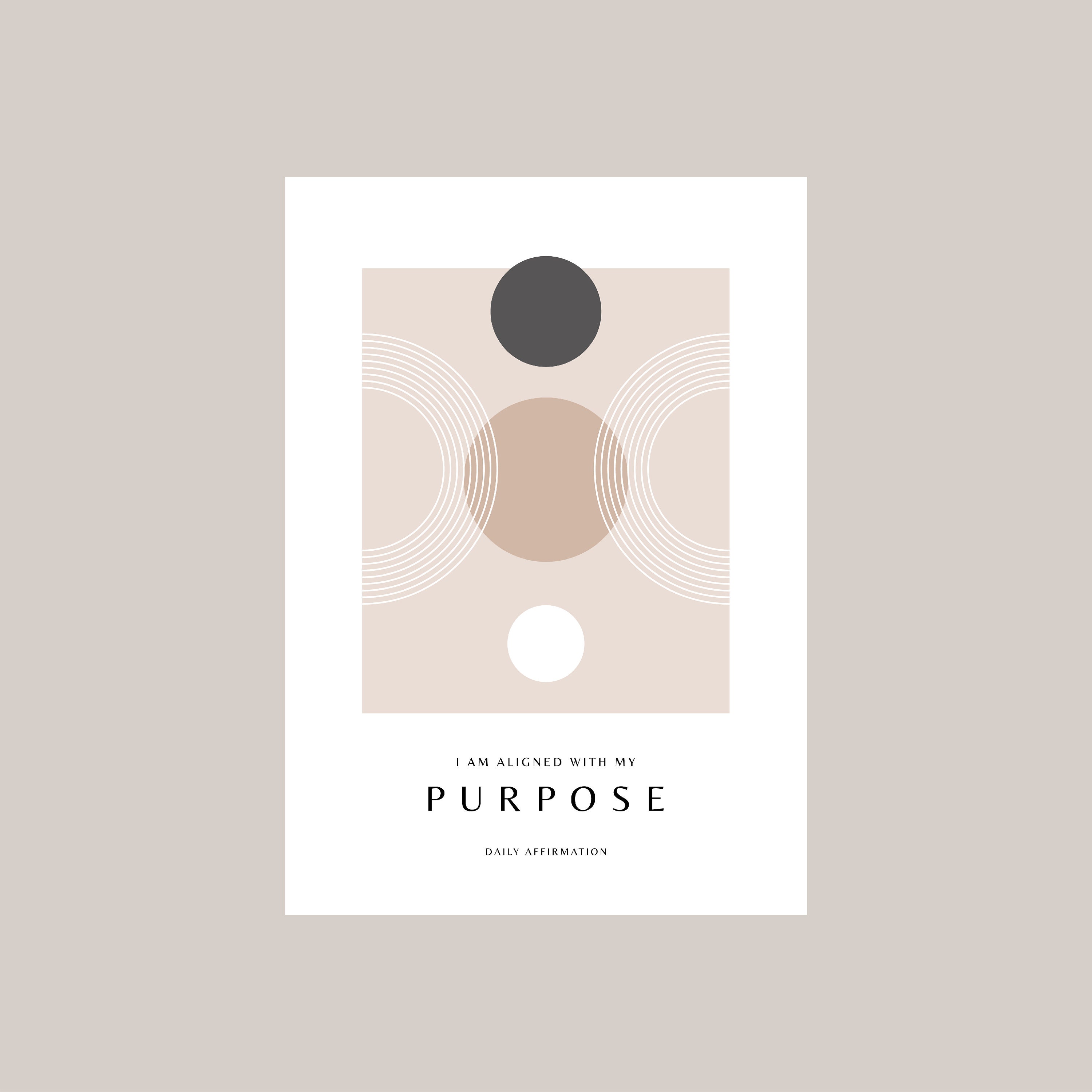 Affirmation Poster Gallery Wall Art Print Download Success Abstract ...