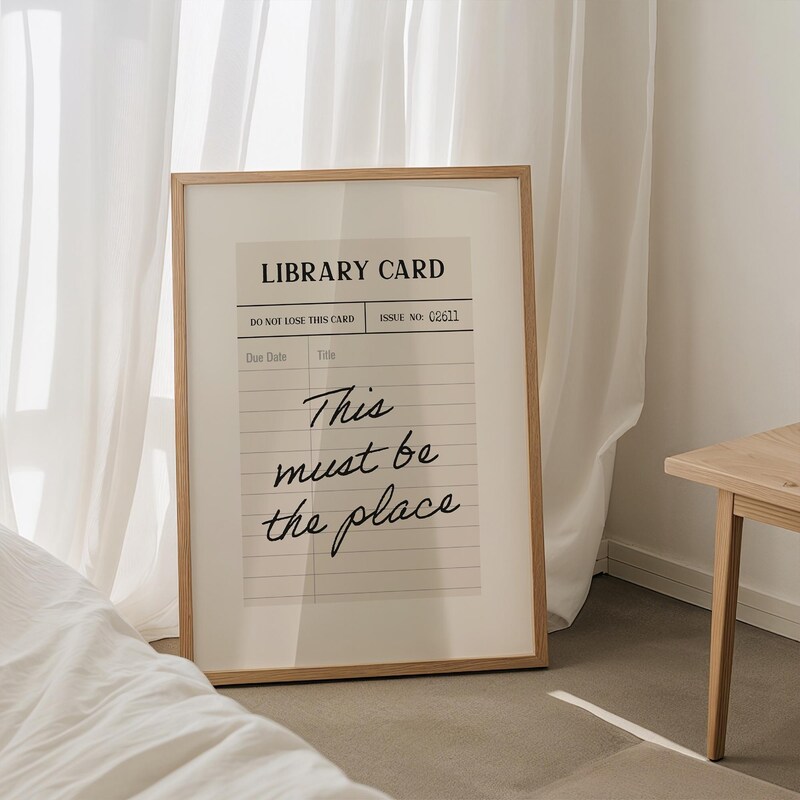Library Card Place Cards - Etsy
