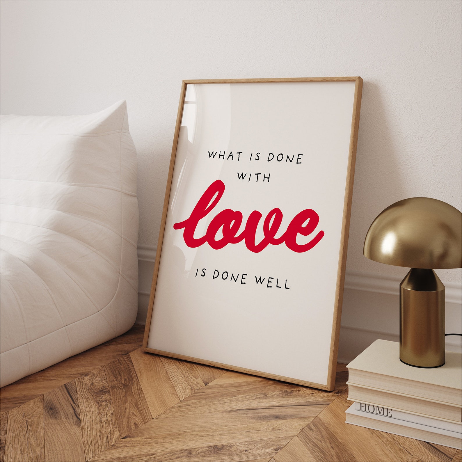 What is Done in Love is Done Well Van Gogh Quote Print Inspirational ...