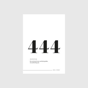 444 Angel Number • Instant Printable Wall Art Print | Digital Download ...