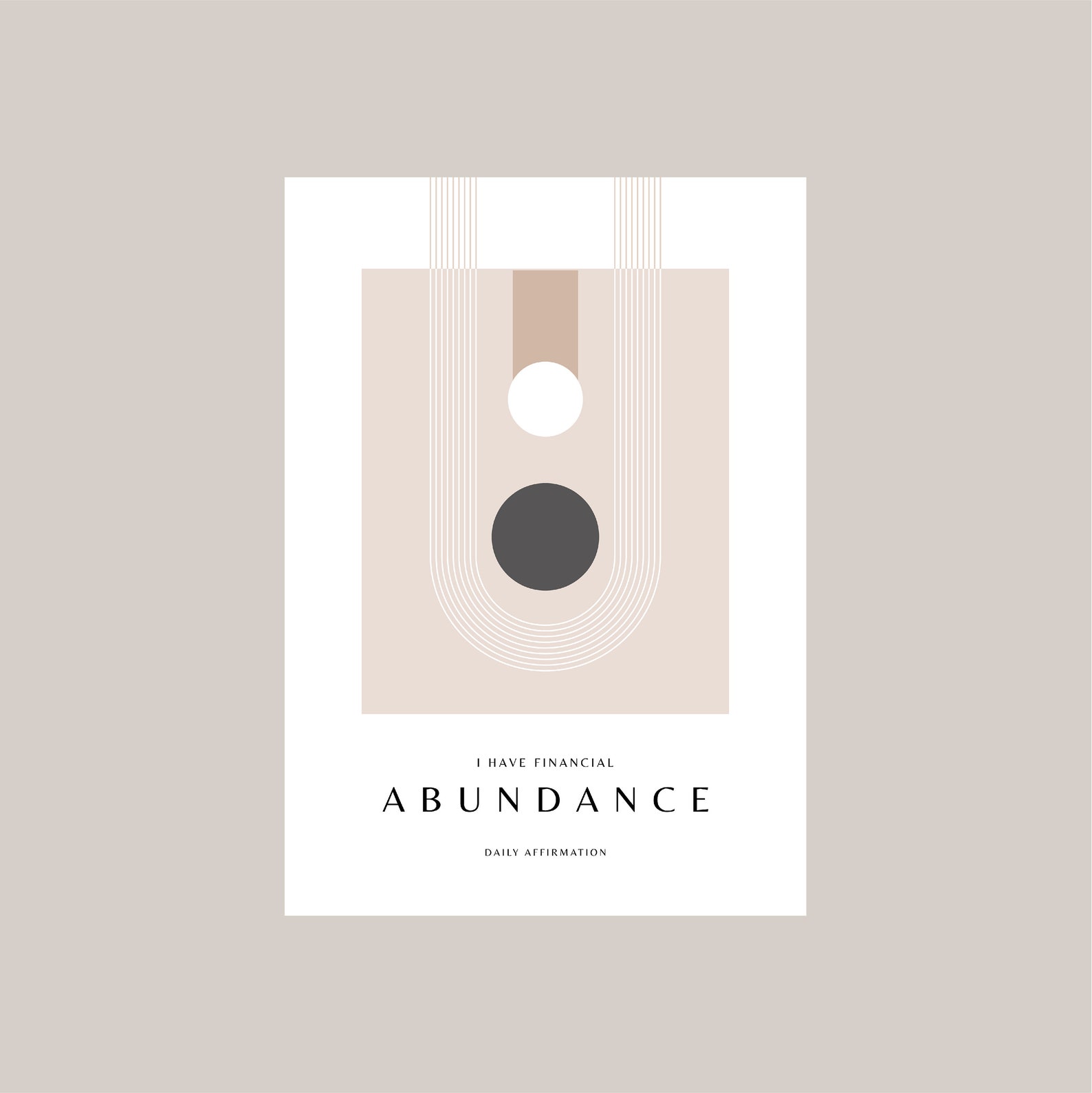 Affirmation Poster Gallery Wall Art Print Download Success Abstract ...