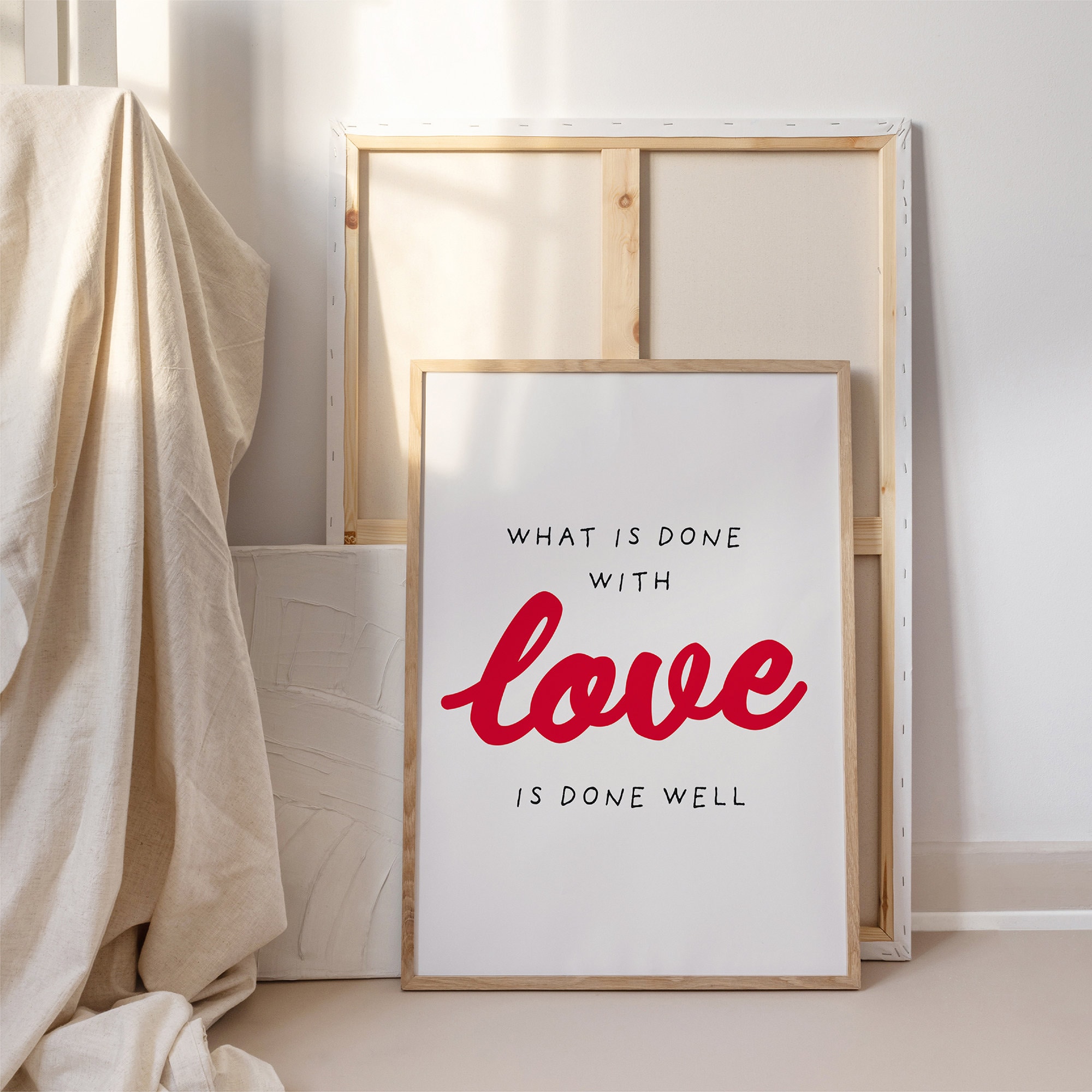 What is Done in Love is Done Well Van Gogh Quote Print Inspirational ...