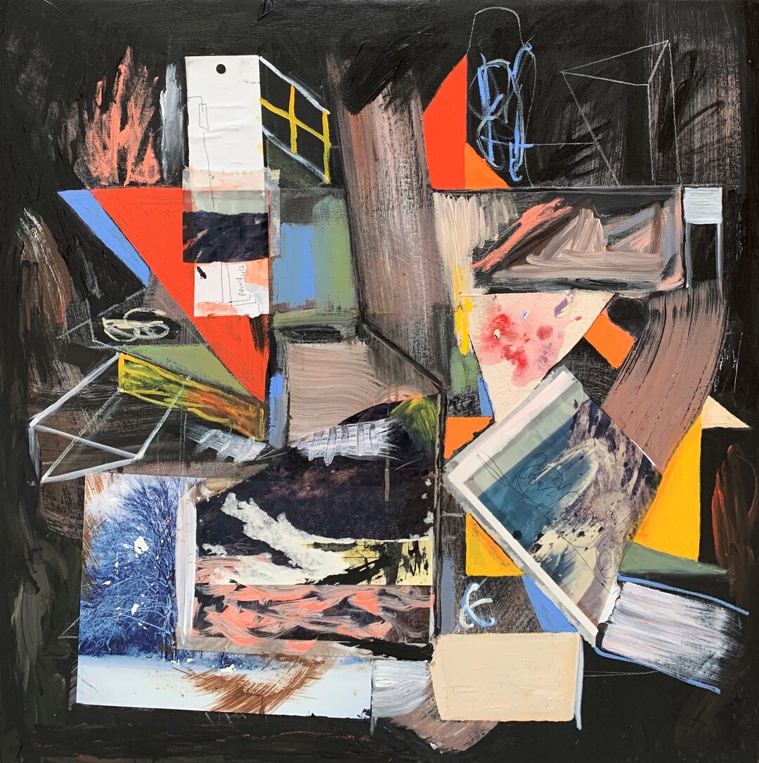 Original Artwork Abstract Painting "mike's Room" by Matt Makela Mixed ...