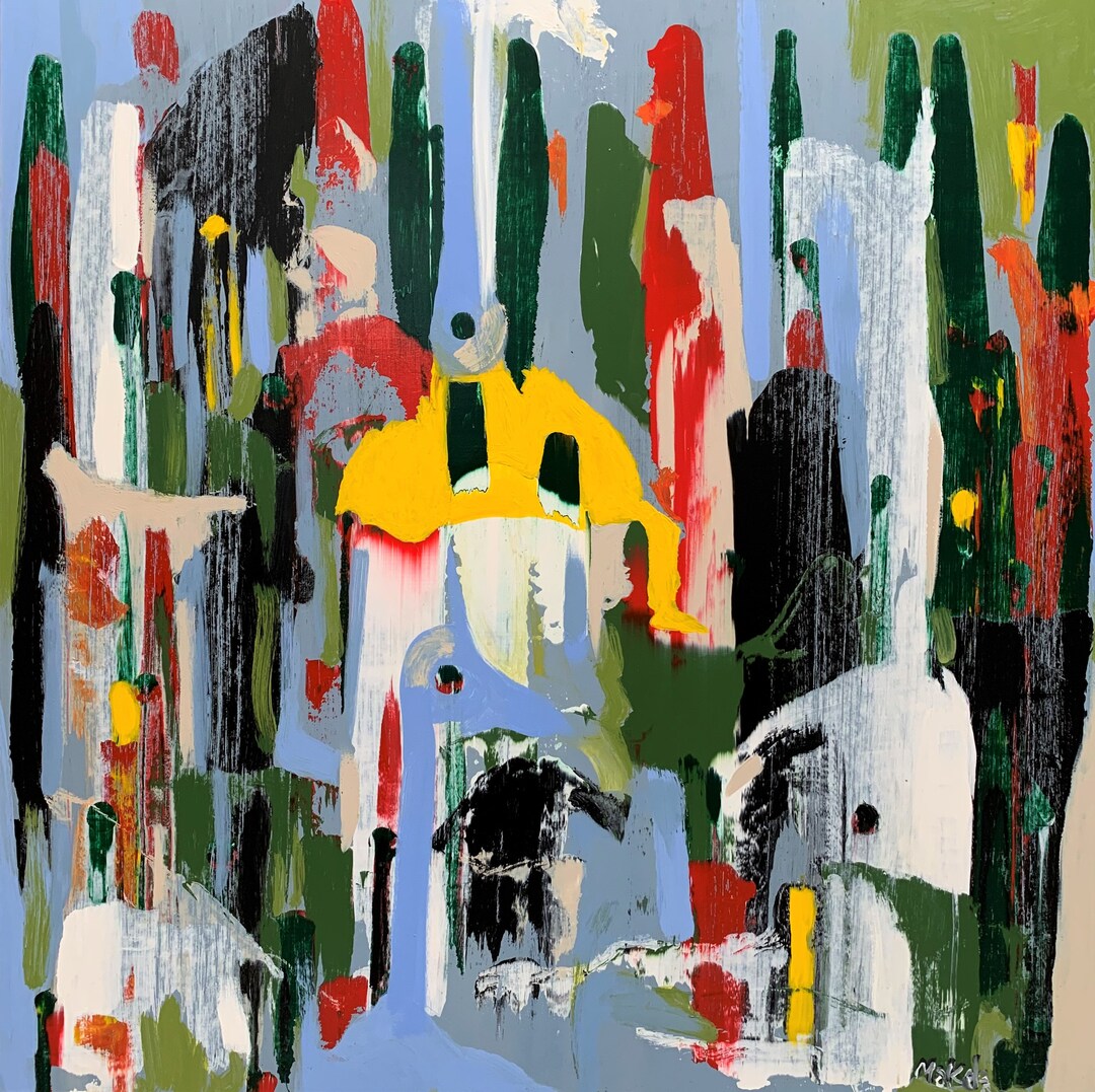 Original Artwork Abstract Painting dream Illusion by Matt Makela ...