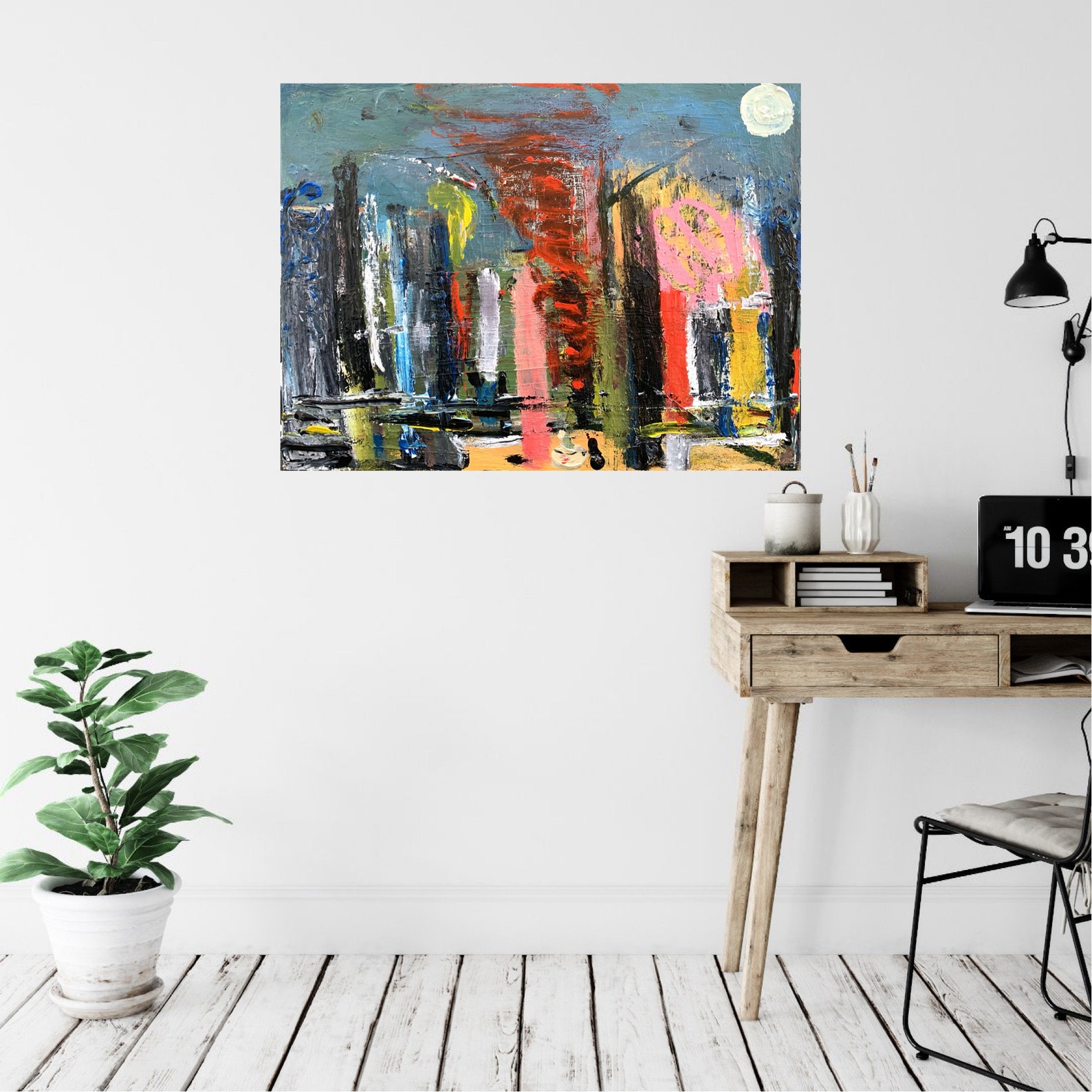 Original Artwork Abstract Painting "twister" by Matt Makela Acrylic on ...