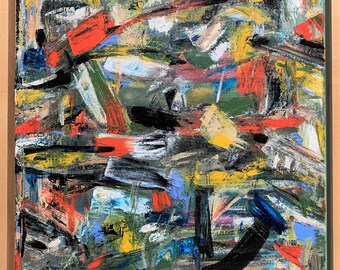 Original Artwork Abstract Painting unplanned 1 by Matt Makela Acrylic ...