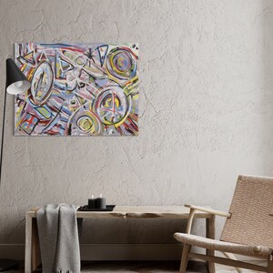 Original Artwork Abstract Painting unplanned 1 by Matt Makela Acrylic ...