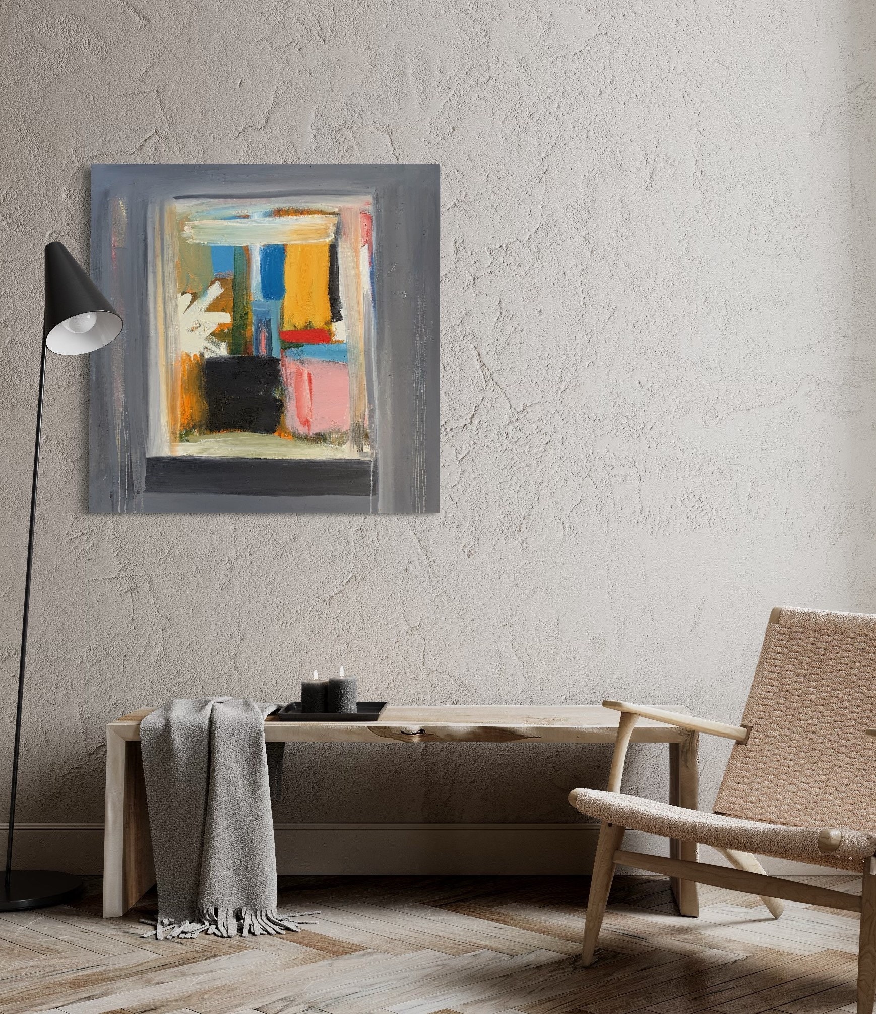 Original Artwork Abstract Oil Painting on Canvas "whitehall Avenue" by ...