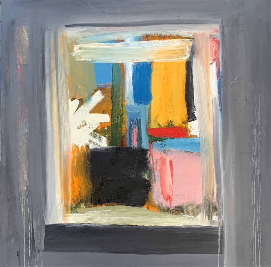 Original Artwork Abstract Oil Painting on Canvas "whitehall Avenue" by ...