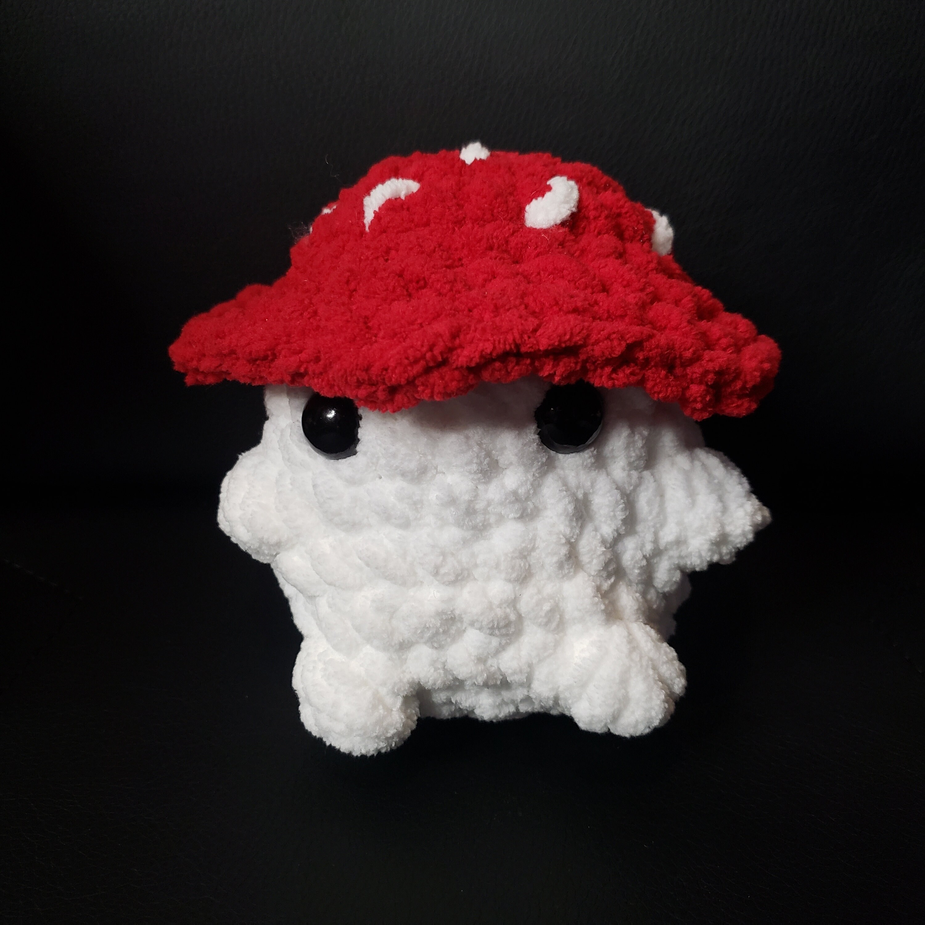 Crochet Mushroom Plush: Red Toadstool Pal - Handmade Whimsical Decor - Etsy
