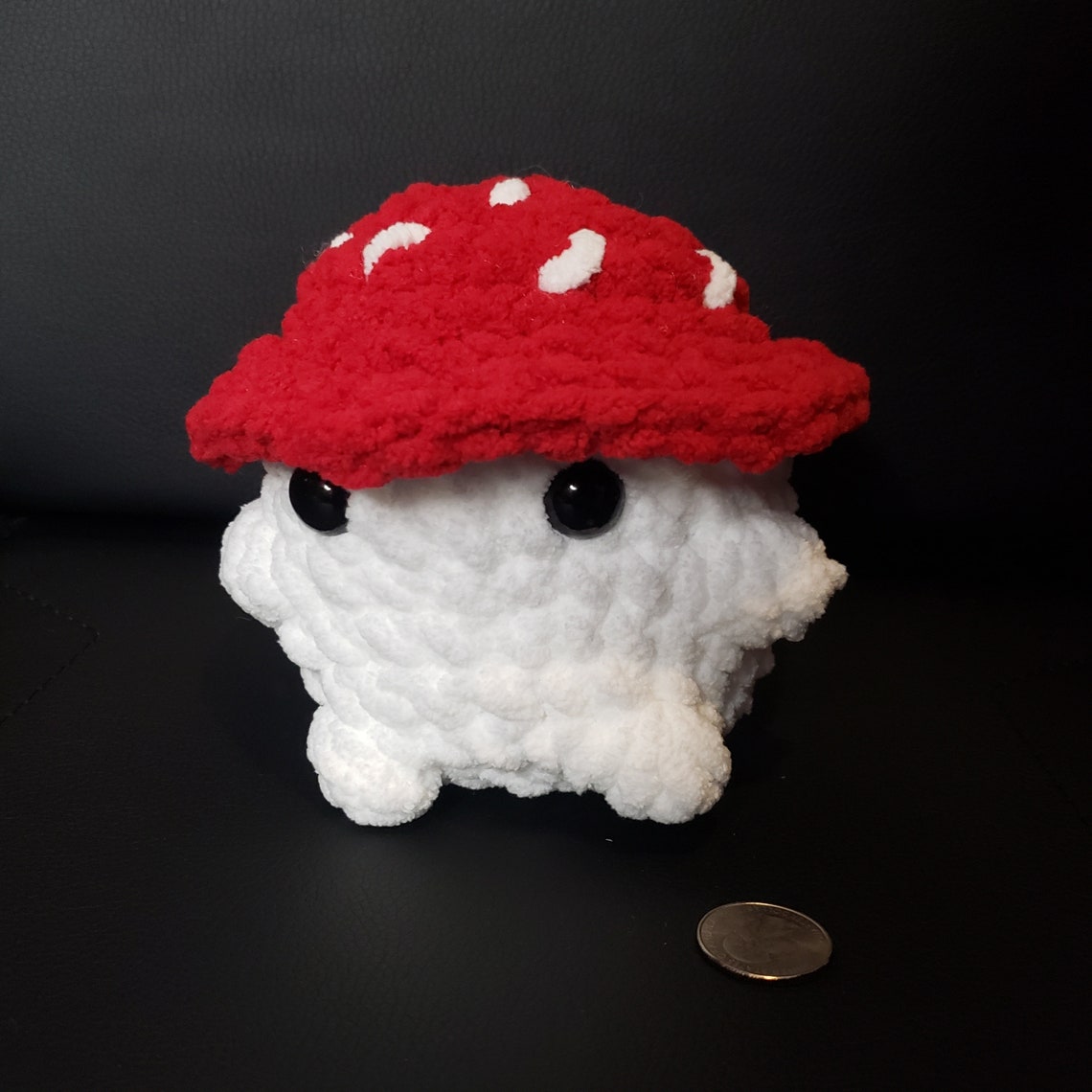 Crochet Mushroom Plush: Red Toadstool Pal - Handmade Whimsical Decor - Etsy