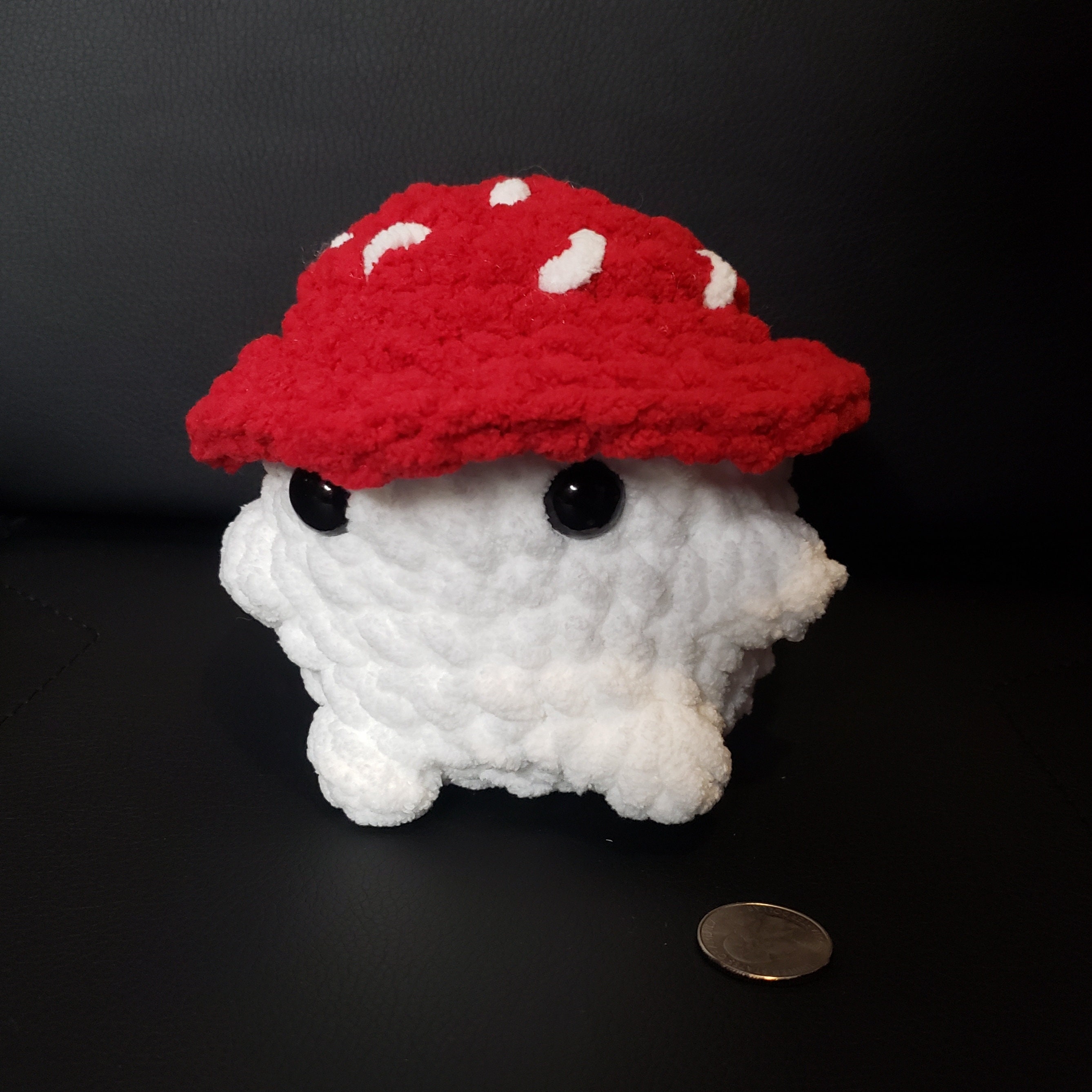 Crochet Mushroom Plush: Red Toadstool Pal - Handmade Whimsical Decor - Etsy