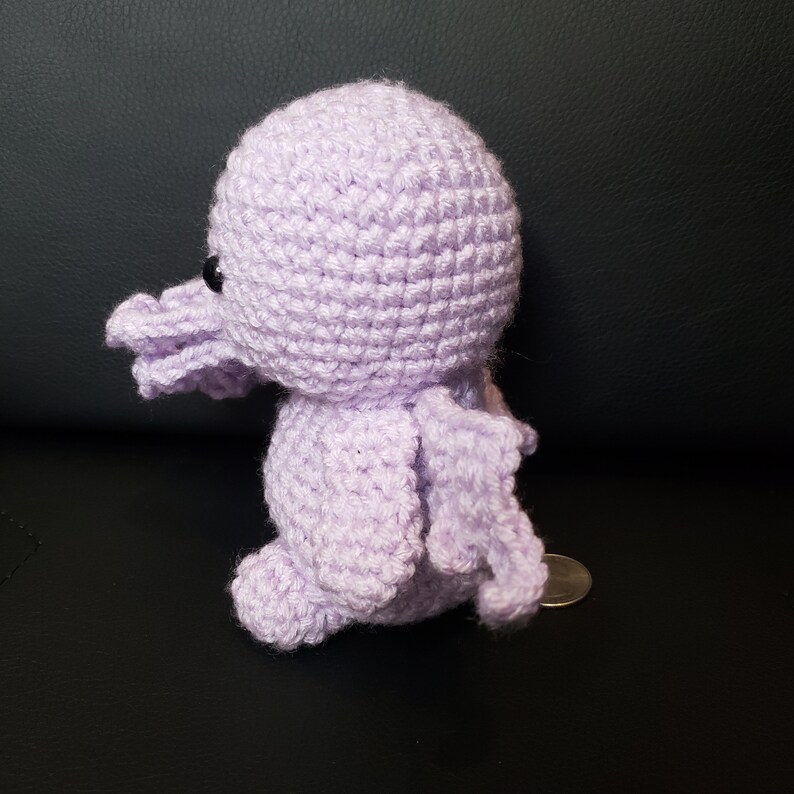 Cthulhu Crochet Toy Hand Made Cryptid Doll Gift for Goths Ombre Yarn ...