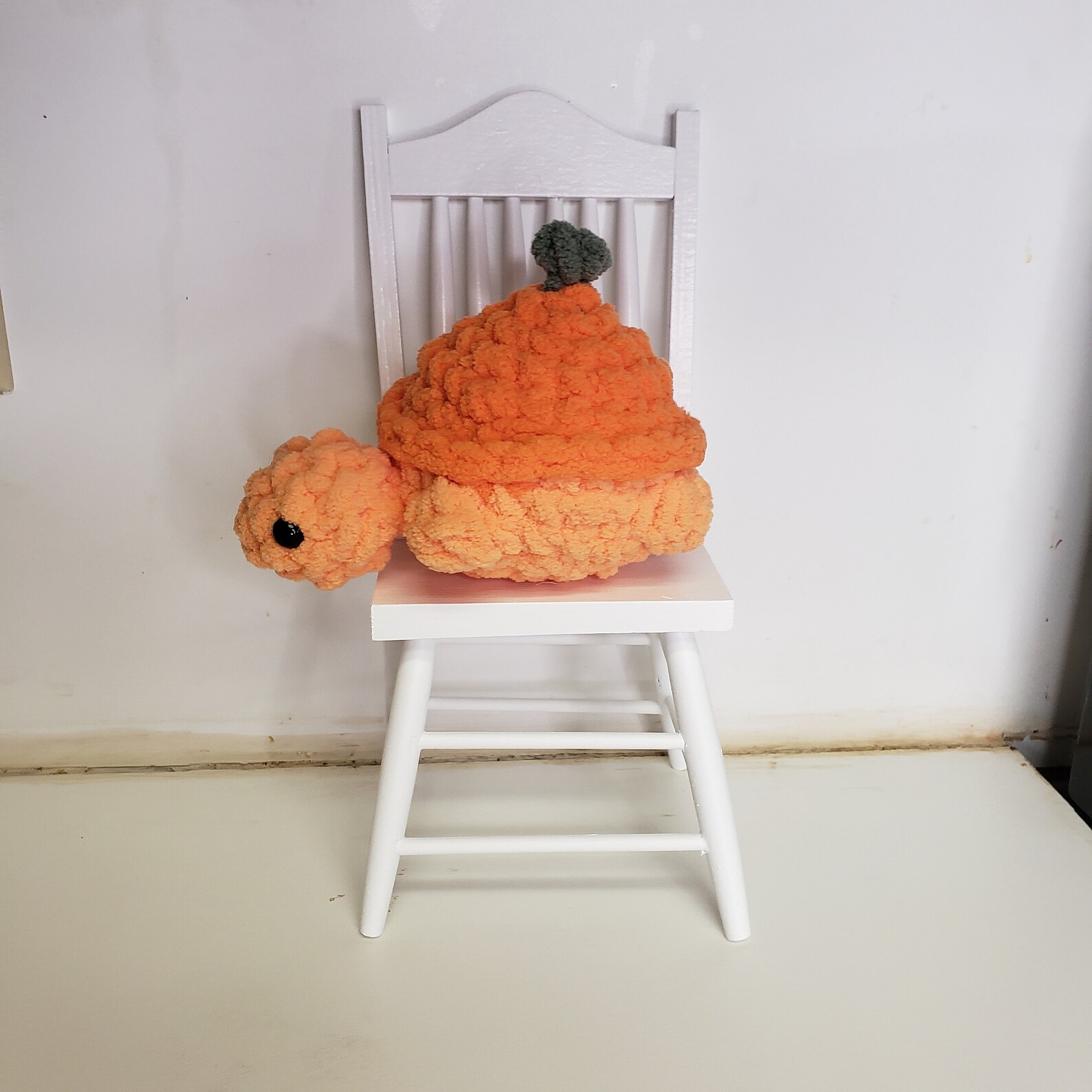 Orange Baby Turtle Crochet Plushie Amigurumi Orange Turtle Stuffie ...