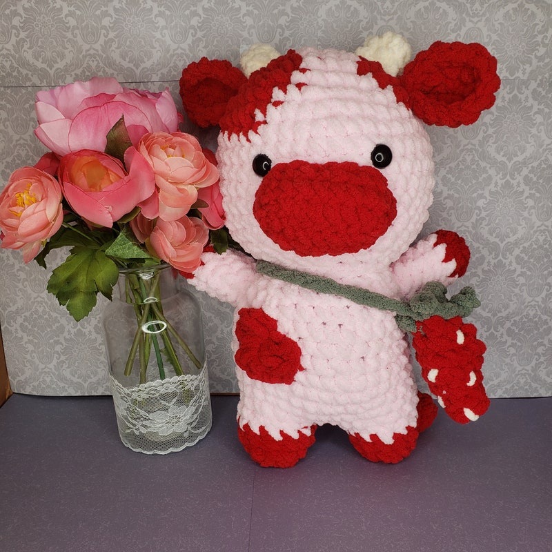 Strawberry Cow Art - Etsy