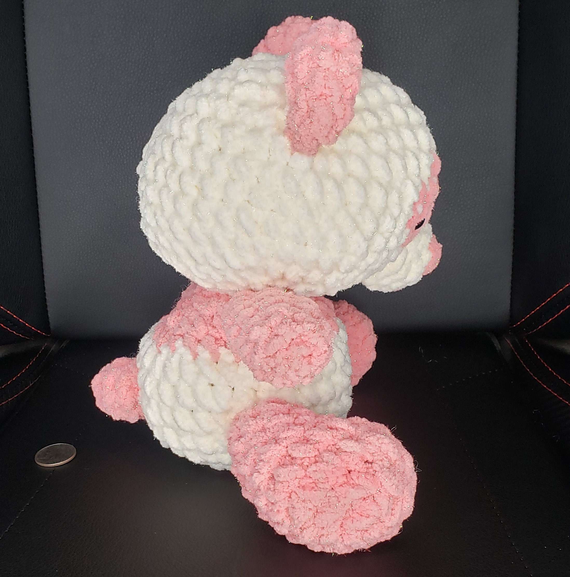 Pink Panda Bear Plushie Handmade Panda Stuffed Animal Gift for ...