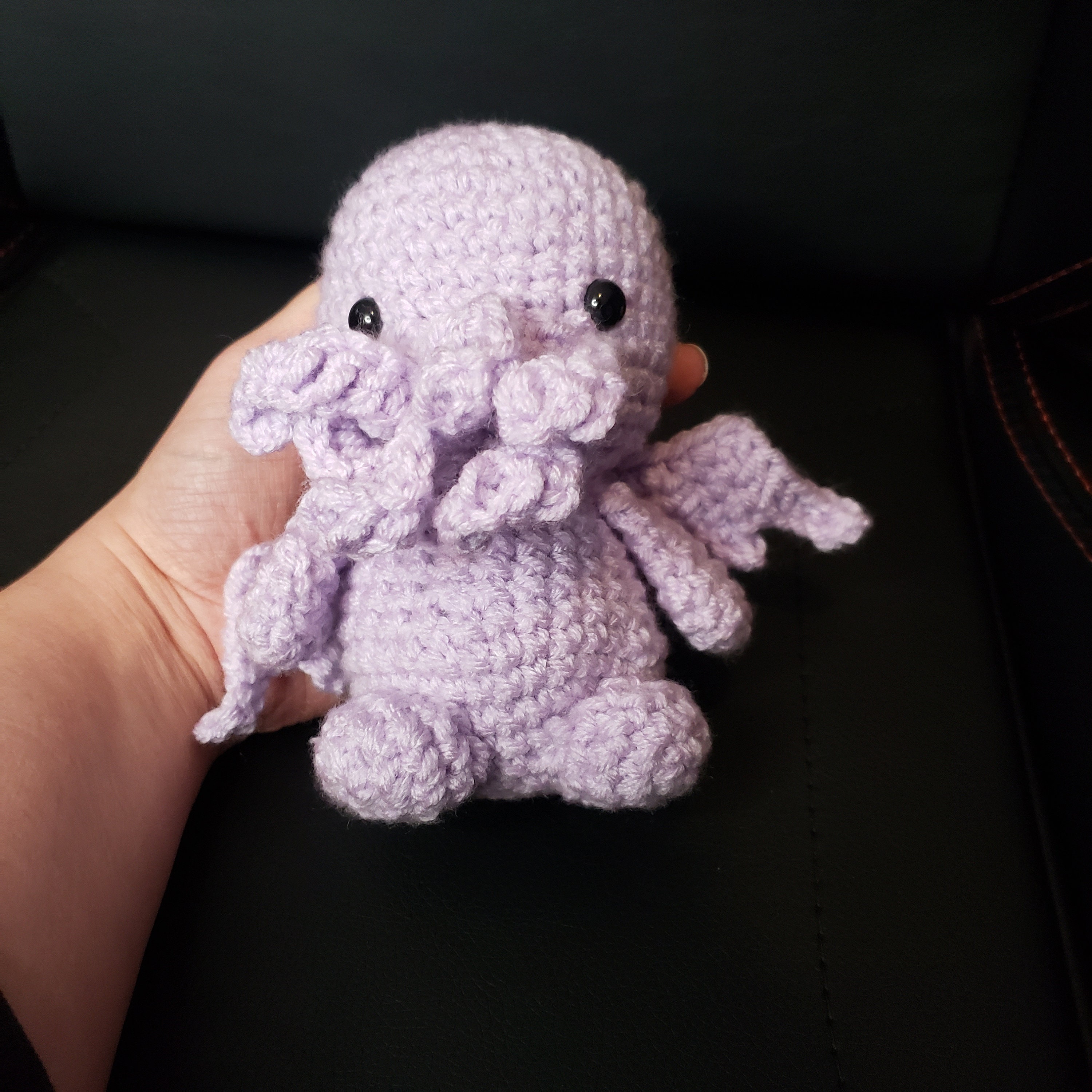 Cthulhu Crochet Toy - Hand Made Cryptid Doll - Gift for Goths - Ombre ...
