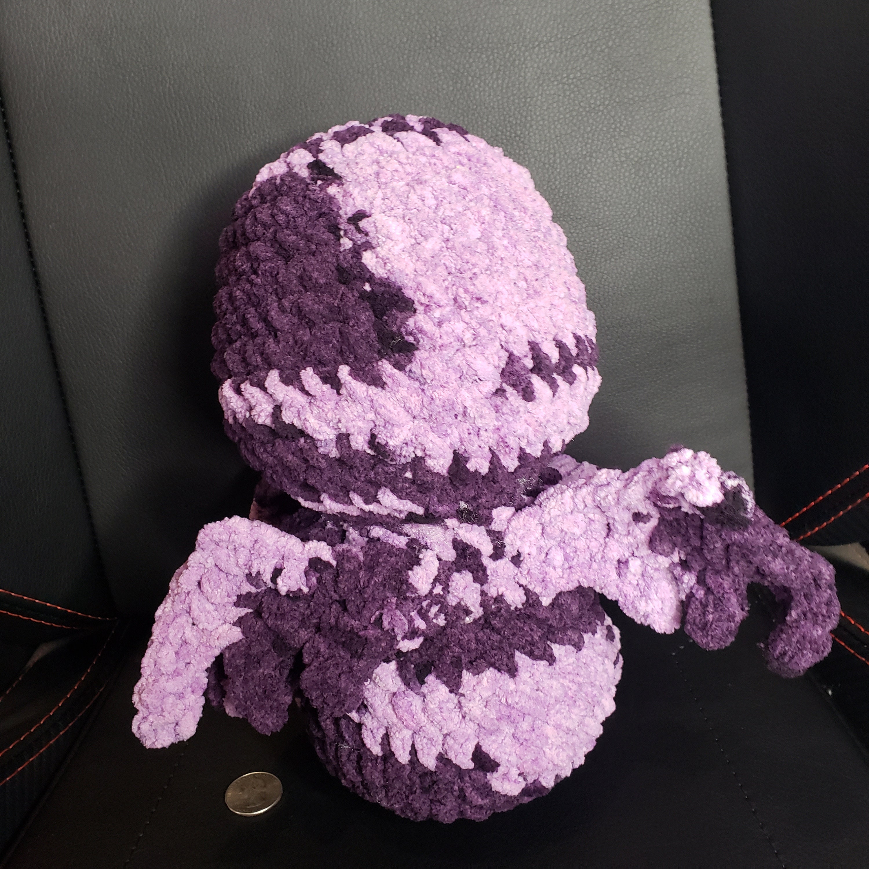 Plushy Cthulhu Mixed Purple Yarn - Cryptid Crochet Toy - Plush Yarn ...