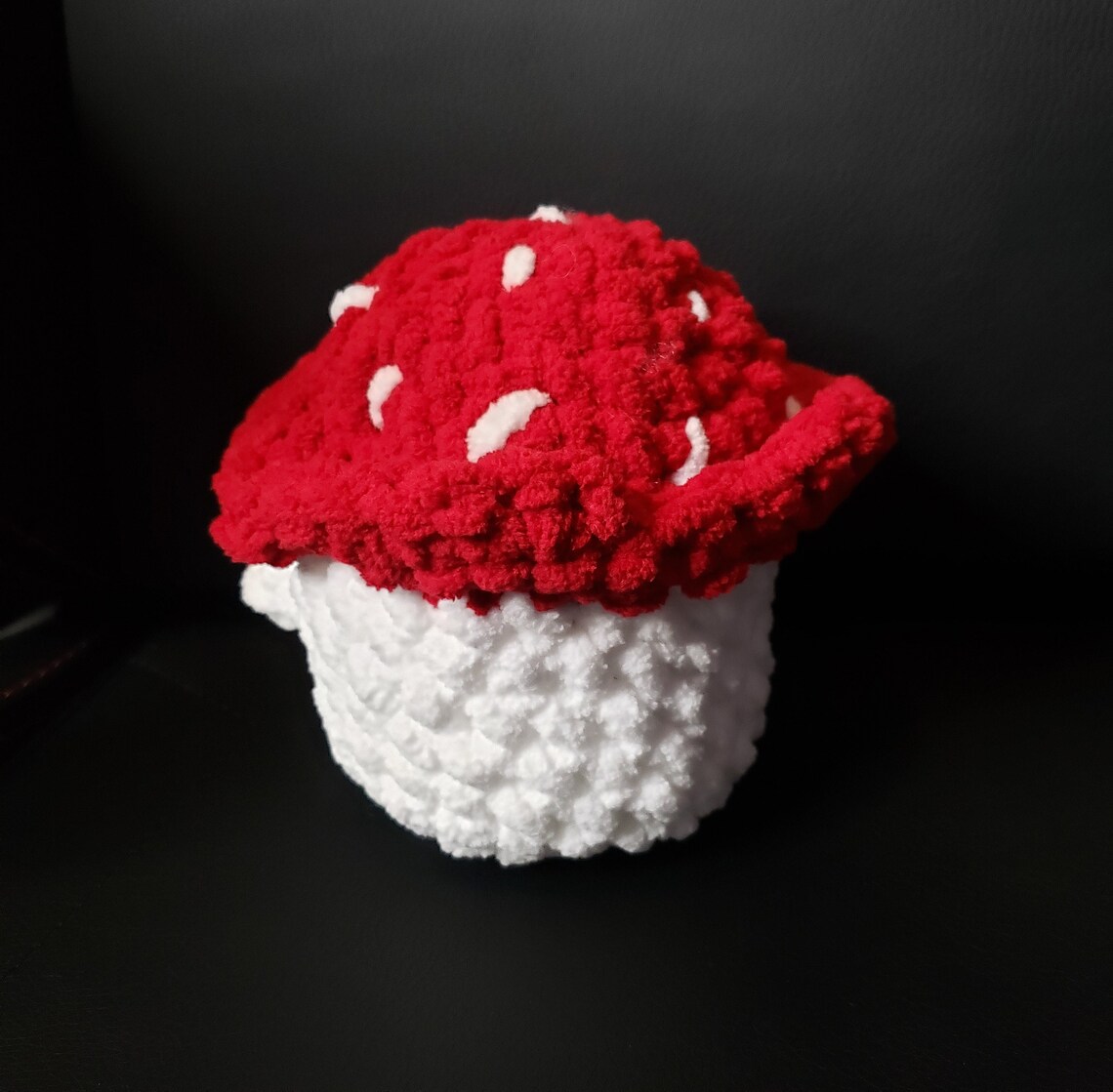Crochet Mushroom Plush: Red Toadstool Pal - Handmade Whimsical Decor - Etsy
