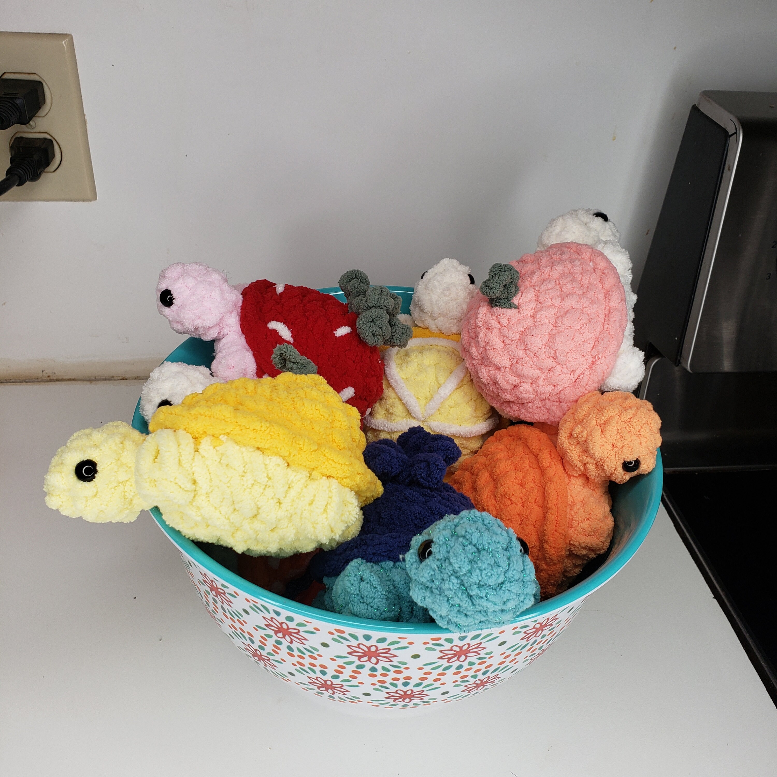 Orange Baby Turtle Crochet Plushie Amigurumi Orange Turtle Stuffie ...